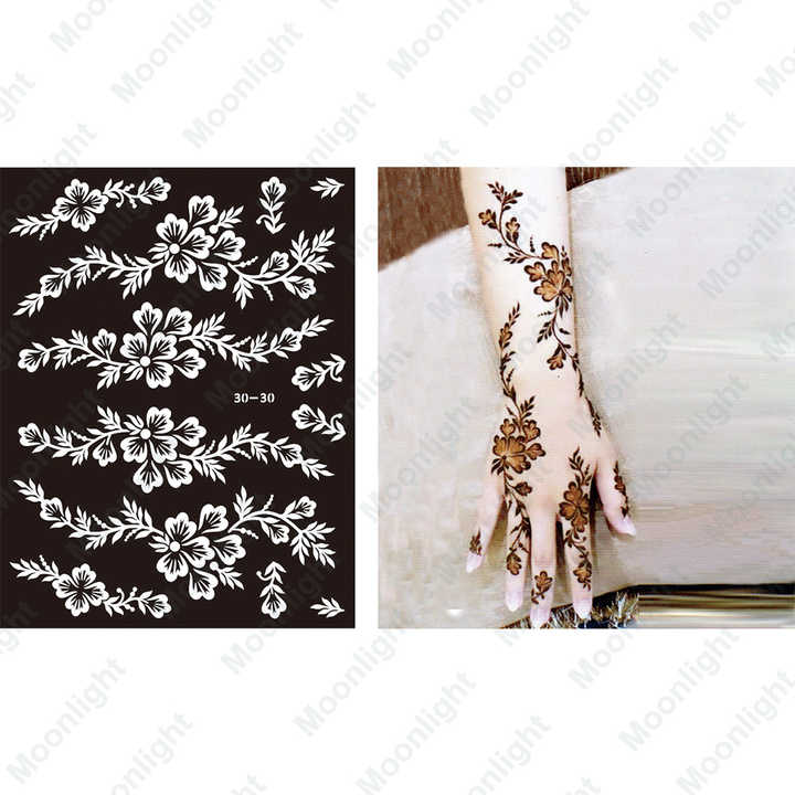 Custom Henna Tattoo Stencils - Eco-Friendly and Versatile