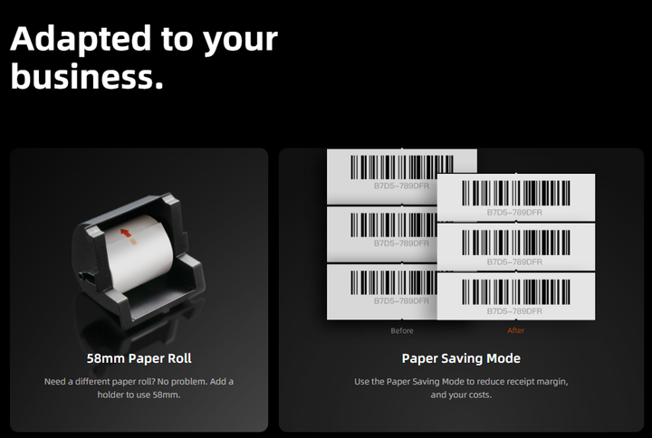 Sunmi Cloud Receipt Printer - 80mm Thermal POS Printer with USB, Wi-Fi ...