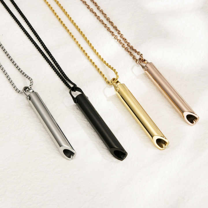 Stainless Steel Anxiety Necklace - Calming Meditation Aid