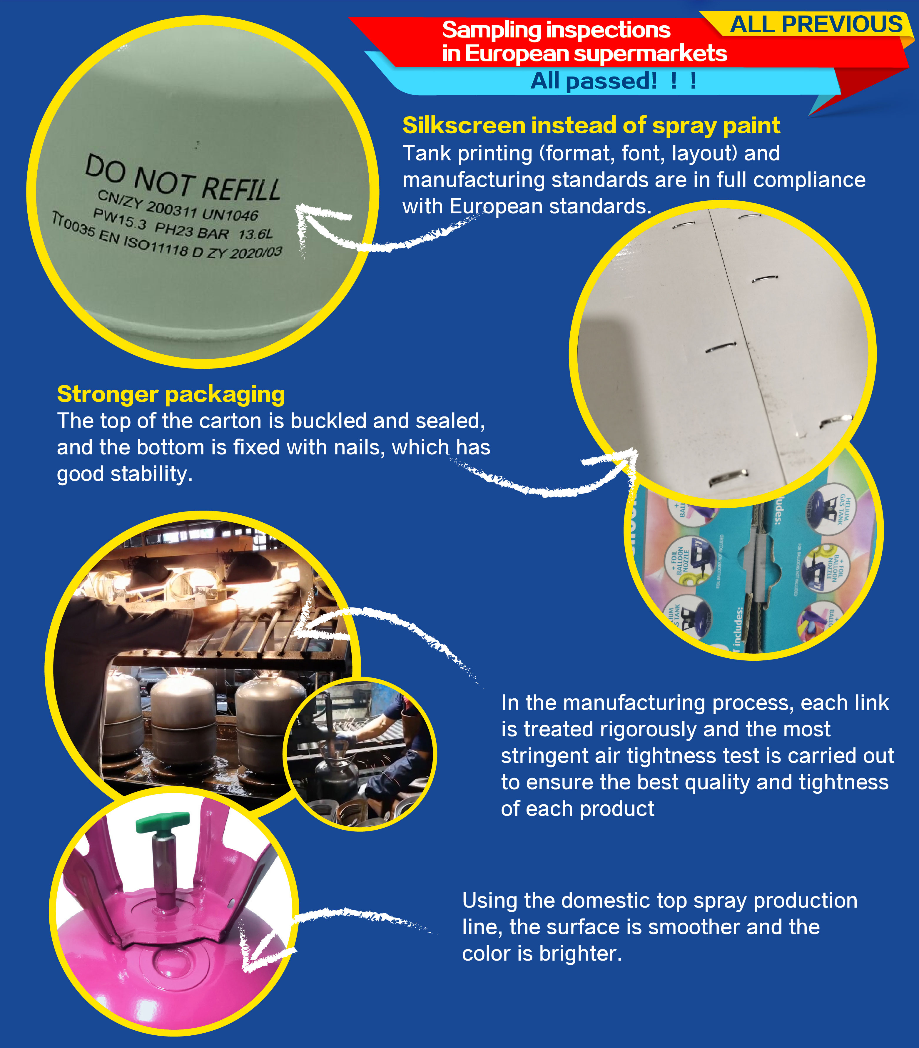 Giá Cả Hợp Lý Ec-22 50 Bóng Helium Tank Gas Tinh Khiết 99999 Dùng Một ...