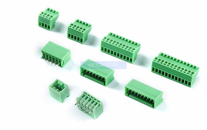 Kfedgvrkmm Spacing Plugin Terminal Block connector straight pin bent ...