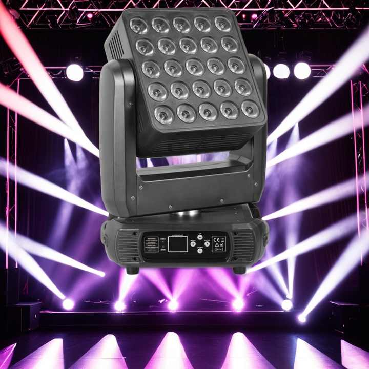 Professional 4in1 RGB LED Moving Head Matrix Square Light 25*10W ...