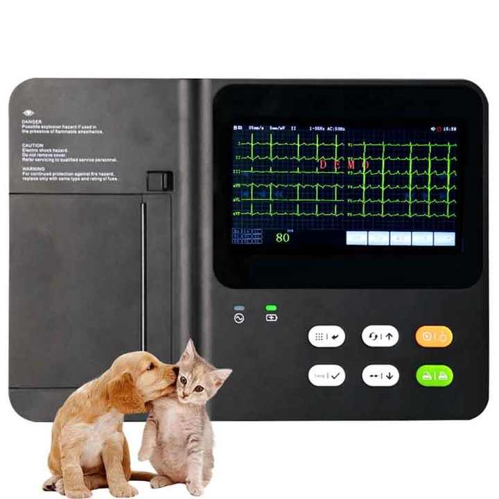3 Channels Wireless Portable Veterinarian ECG Machine