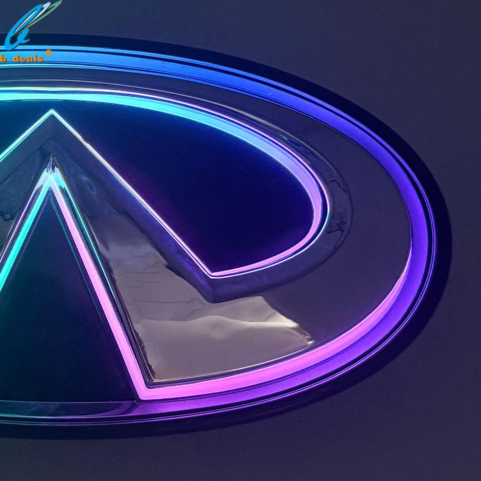 APP-Controlled New 12V High Bright RGBW LED Waterproof Car Emblem Light ...