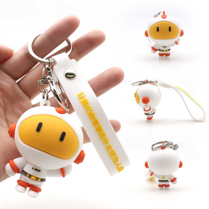 Personalized Cartoon Shape PVC Key Chains with Custom Logo