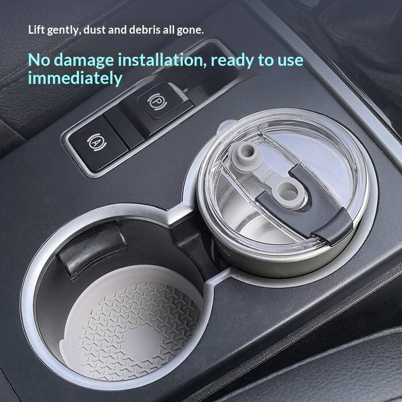 Multi-Color Silicone Car Cup Coaster Anti-Slip Insulation Mat Universal ...