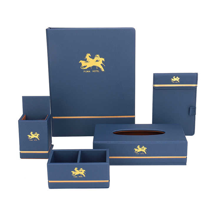 Luxury 5 Star Hotel Eco Friendly Guest Bathroom Leather Hotel Supplies ...