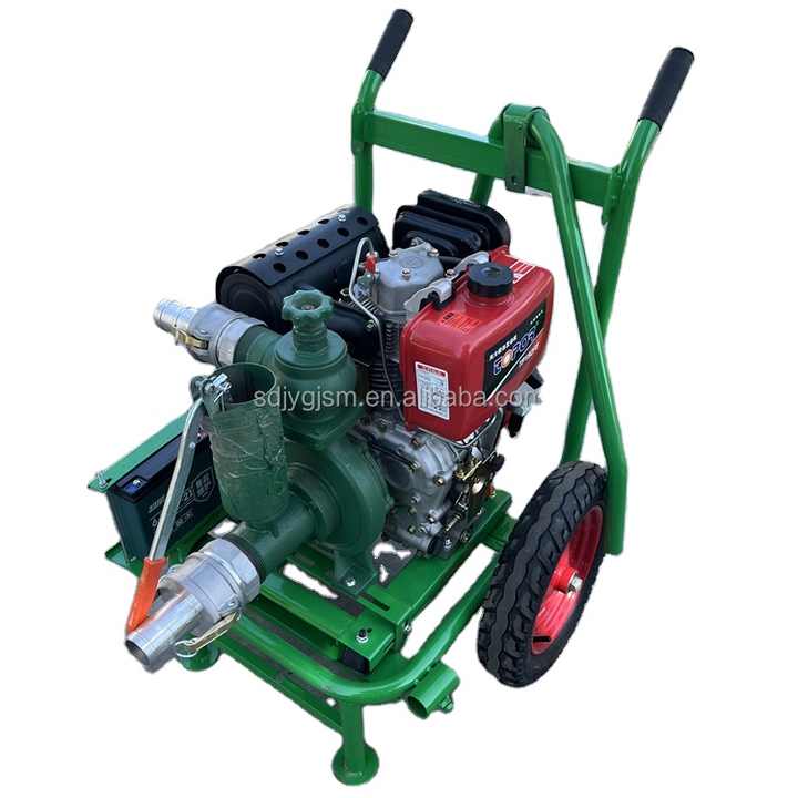 195 air-cooled diesel engine drives high-pressure sprinkler pump with ...