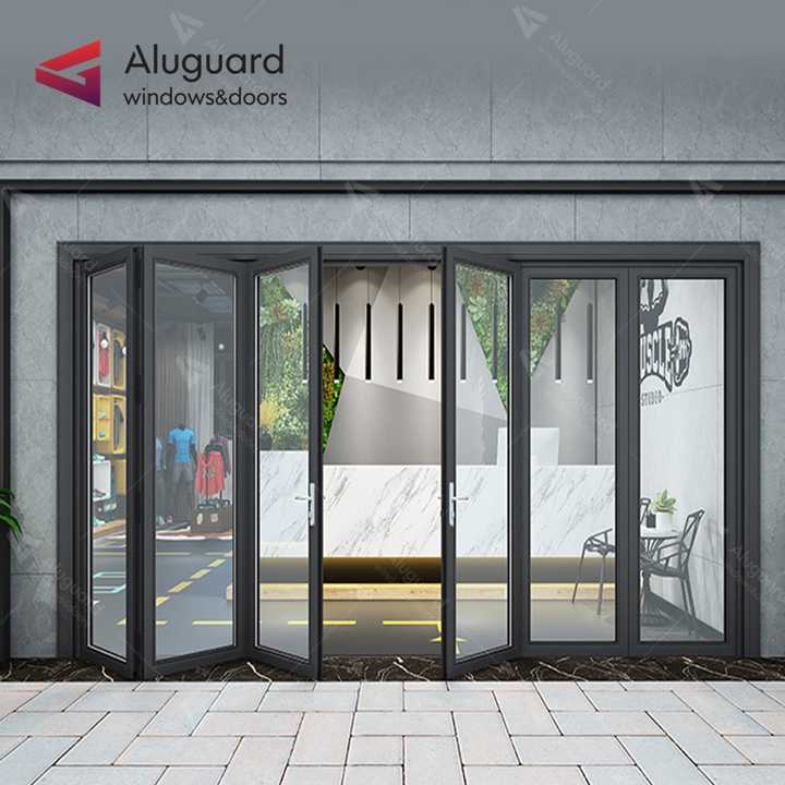 Customized Frameless Corner Aluminium Exterior Doors