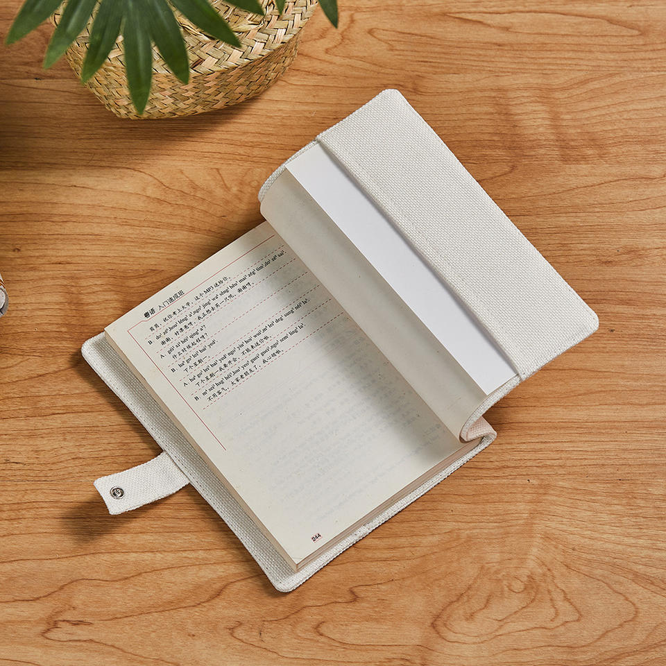 Eco-Friendly Custom 380g Composite Cotton Linen Book Cover Sleeve ...