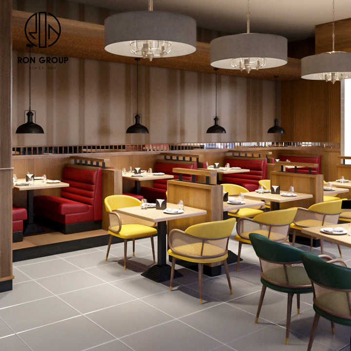 Restaurant Sofa Sets Commercial Cafe Furniture Modern Restaurant Fast ...