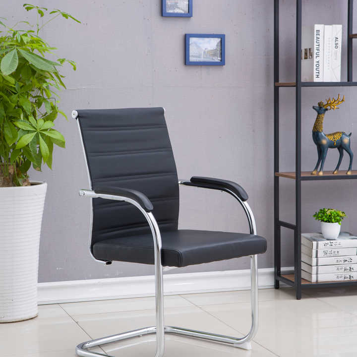 Thickened Bow Chair Square Tube Computer Office Chair Mesh Conference ...