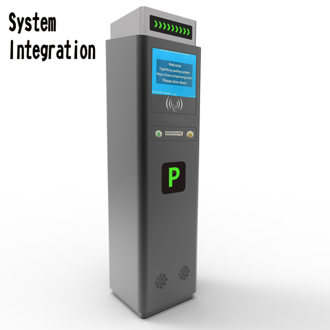 Automatic Parking Paper Ticket Dispenser Machine with Boom Barrier Gate ...