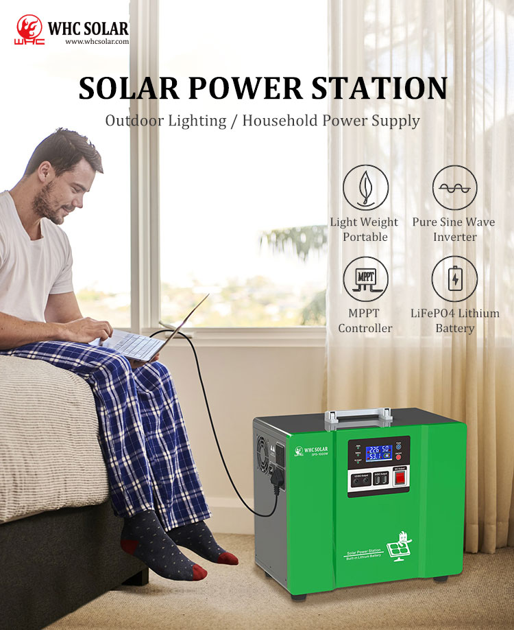 WHC solar generator 500W 1000w 2000w, portable solar generator 5000w ...
