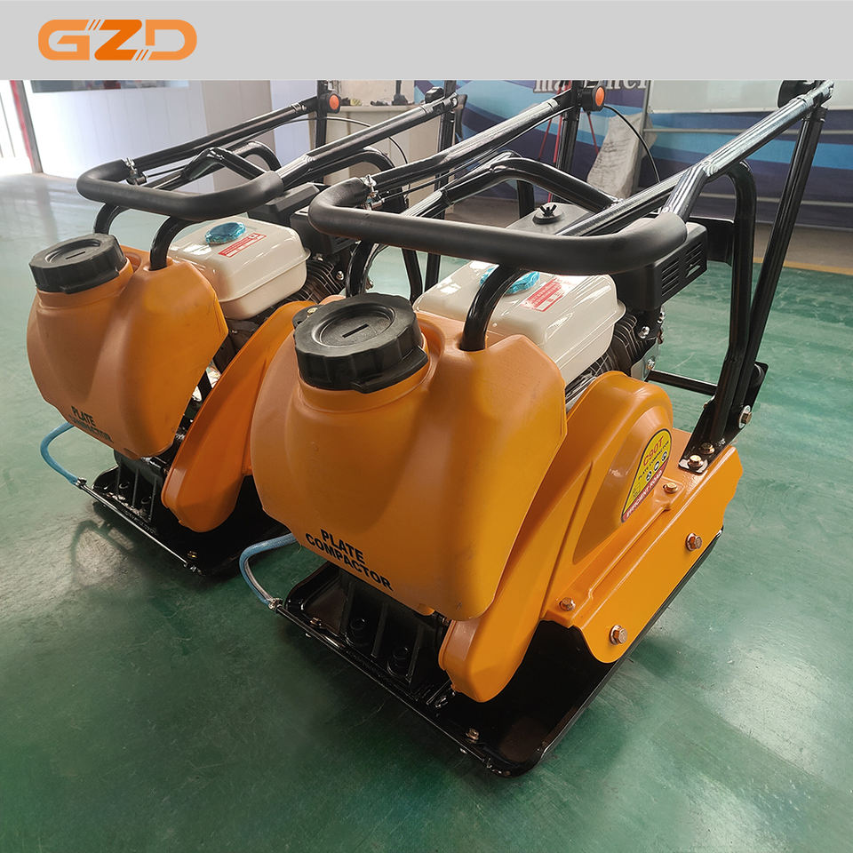 GZD C90T Soil Earth Sand Vibrating Compaction Gasoline 90kg Road Machine Plate Compactor Machine ...