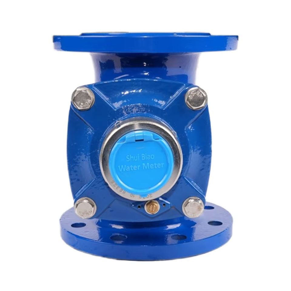 Large Diameter Helical Vane Mechanical Water Meter DN100 Stainless Steel