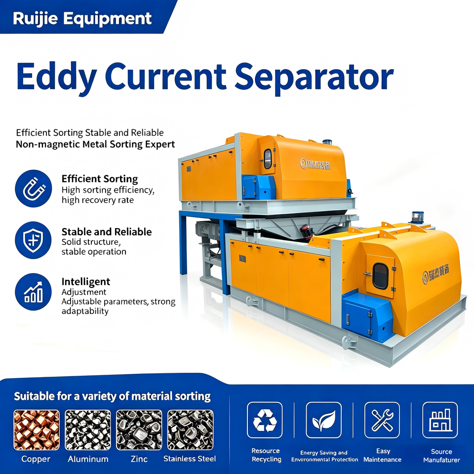 Eddy Current Waste Sorting Eddy Current Machine for Incineration Bottom ...