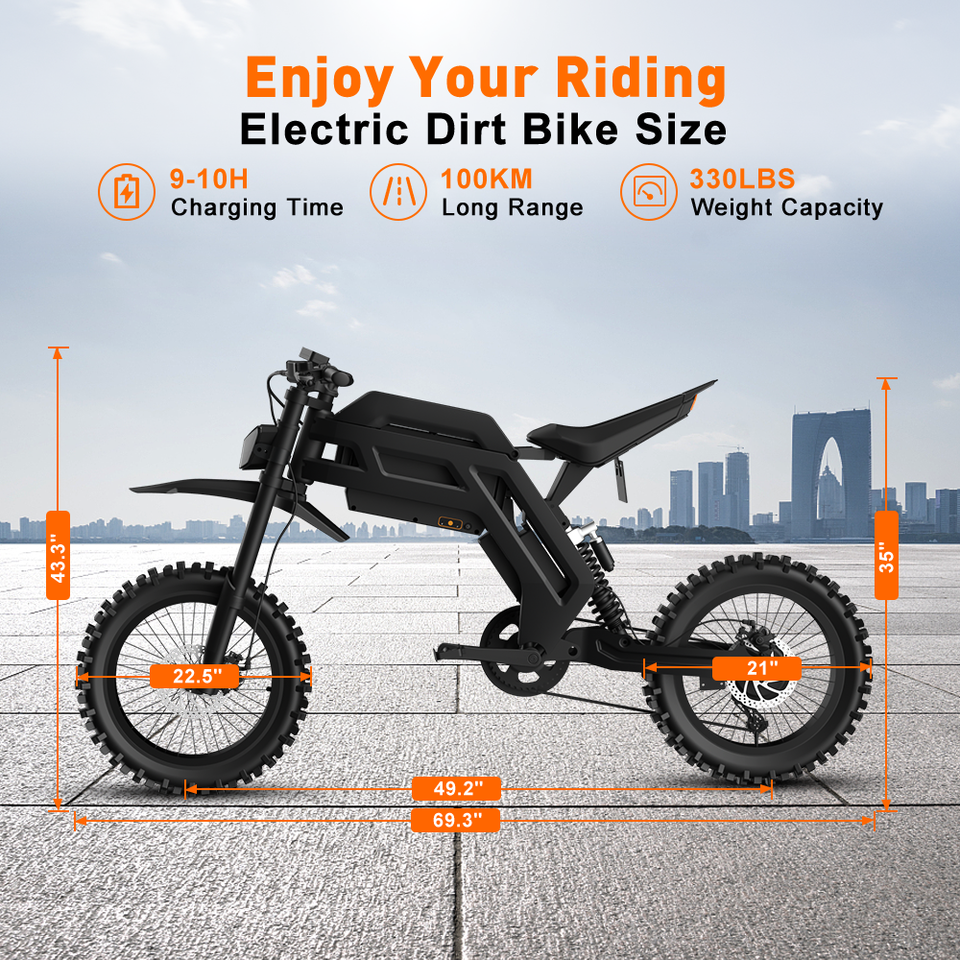 Long Range High-performance Electric Motorcycle, 2000 Watt Powerful ...
