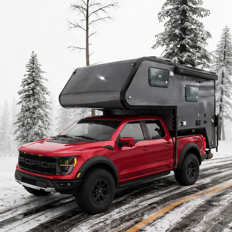Toyota Tundra Hard Shell Pickup Truck Camper Bed Slide in Work Camper ...