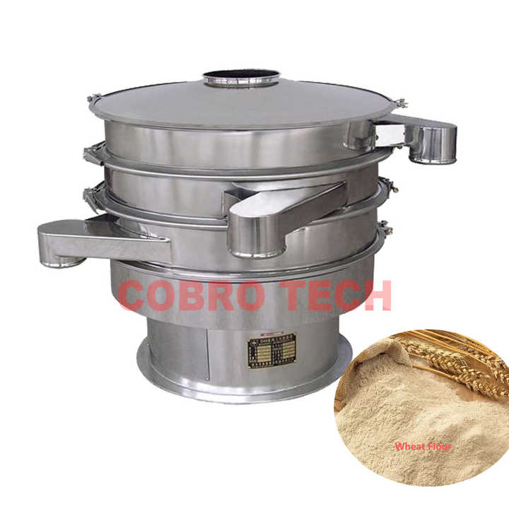 Powder Granules Rotary Sift Machine Automatic Industrial Vibrating ...