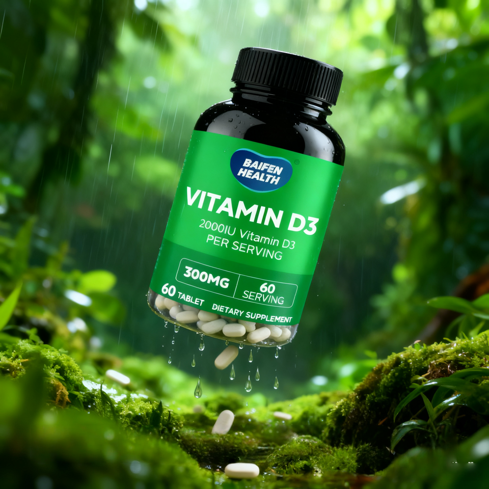 OEM/ODM Adult Vitamin D3 Tablet 2000lU Per Serving Immune Support 60 ...
