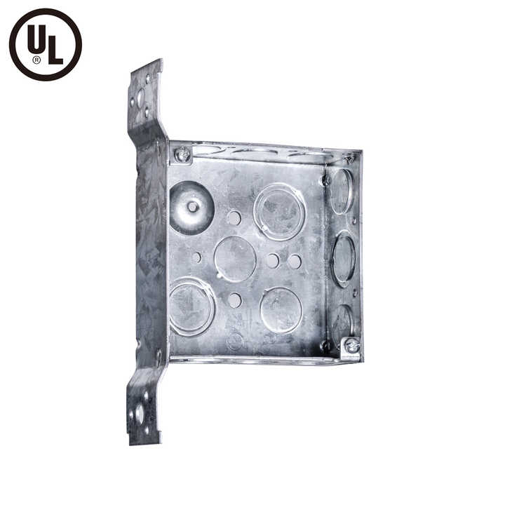 UL Four-Inch Square Metal Junction Box 2-1/8'' Deep Electrical Wall ...