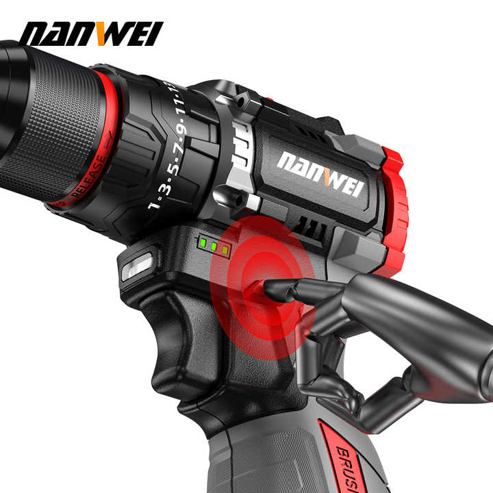 Brushless Lithium Cordless Electric Drill with Tappable Ratchet Chuck ...