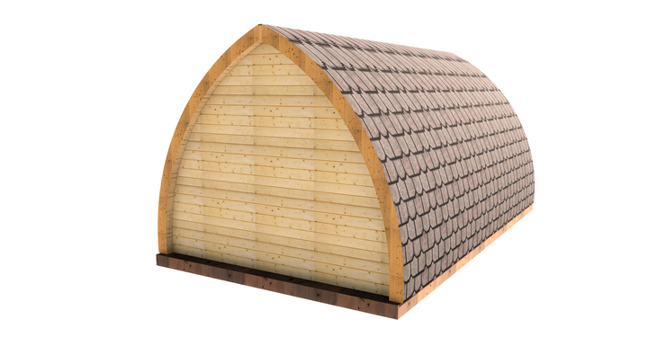 Cambered Shape Camping Pod - 18m2/194sq.ft - SENFYA Wood House
