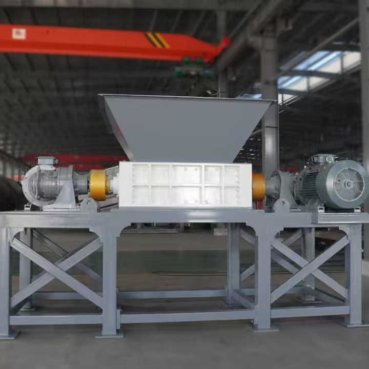 Aluminum Blocks Shredder Scrap Metal Recycling Machine Double Shaft ...