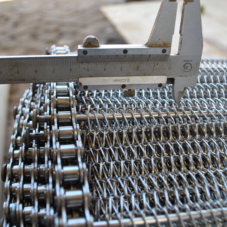 Stainless Steel Spiral Chain Driven Chain Link Wire Mesh Balanced ...