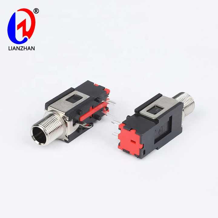 6.35 Audio Socket 3 Pin PCB Mount Female Stereo Connector