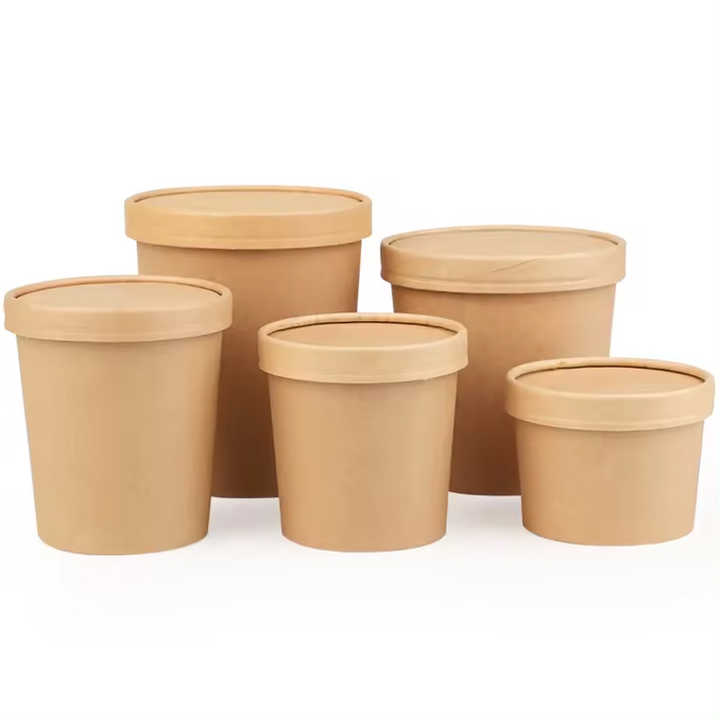 Disposable Paper Food Container Bowl for Induction Cooker Heating
