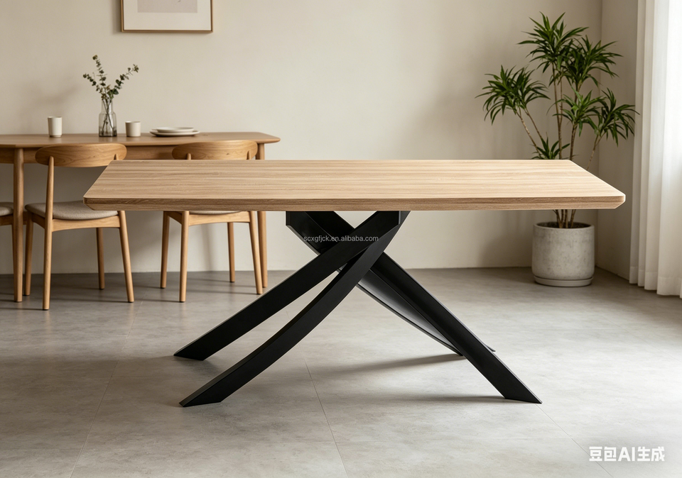 Light Luxury Rectangular Curved Leg Table Suitable for Home Restaurant ...
