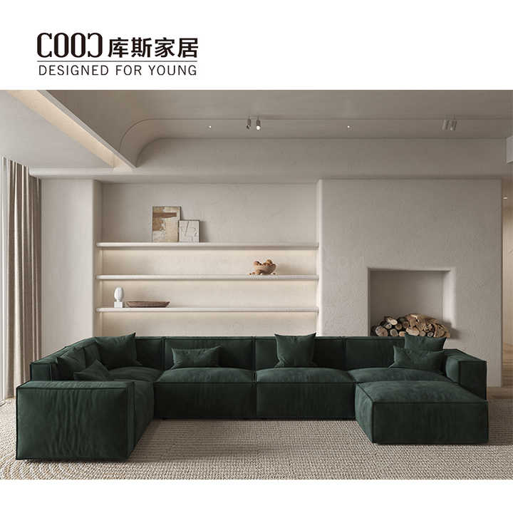 Modern Luxury Italian Style KD Assembly Fabric Couch Modular Sectional ...