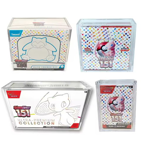 Custom Acrylic ETB Booster Box Display Case with Magnetic Lid - Ideal ...