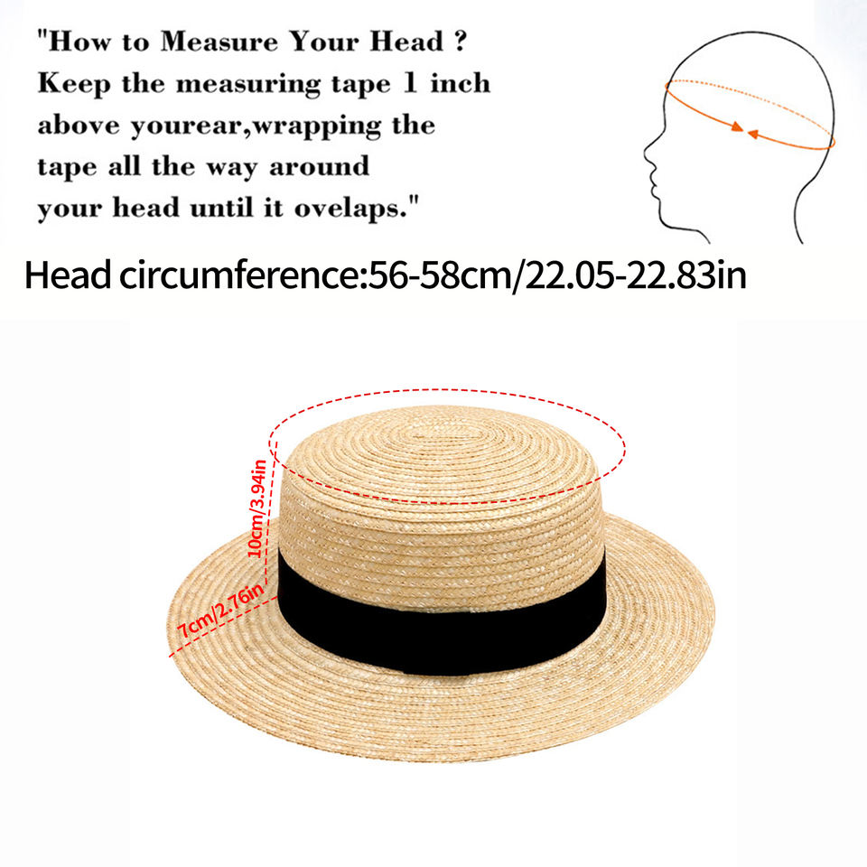 Hat Source Factory Custom logo Straw Hat Summer Breathable Woven Straw ...