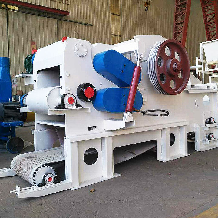 New 220V Remote Control Wood Shredder Machine Engine Gear Chipper Used ...