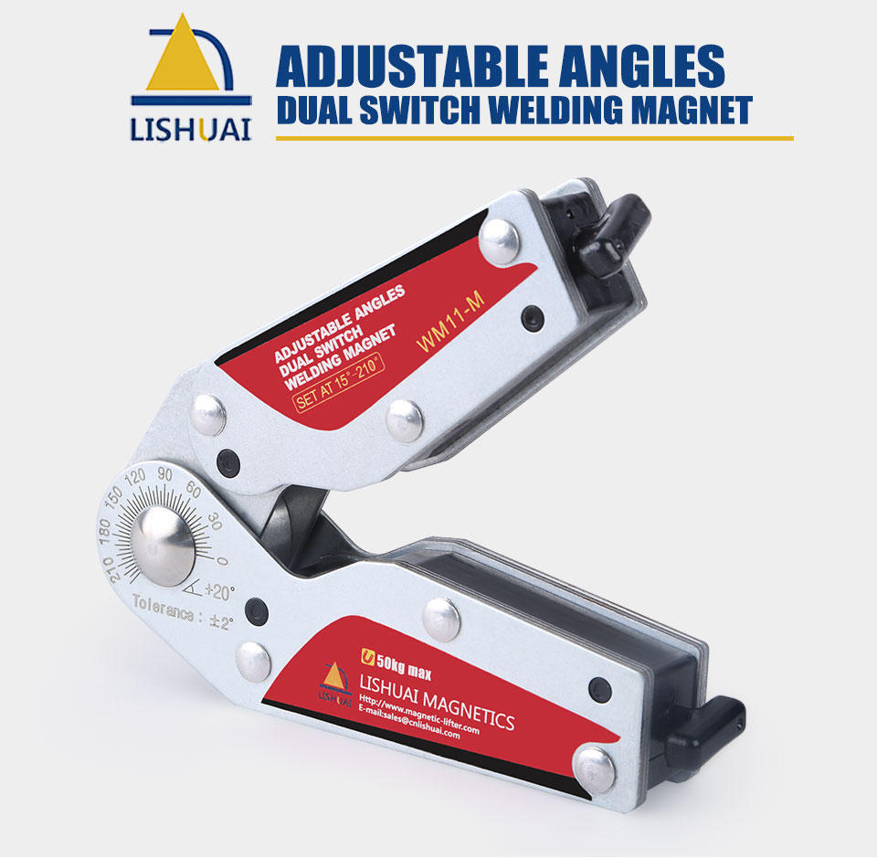 Dual Switch Adjustable Angle Magnetic Welding Bracket Square 15-210 ...