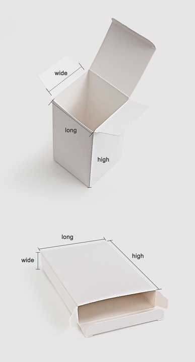 Custom 7*7*3-24cm White Card Paper Box Blank Paper Card Board Box ...