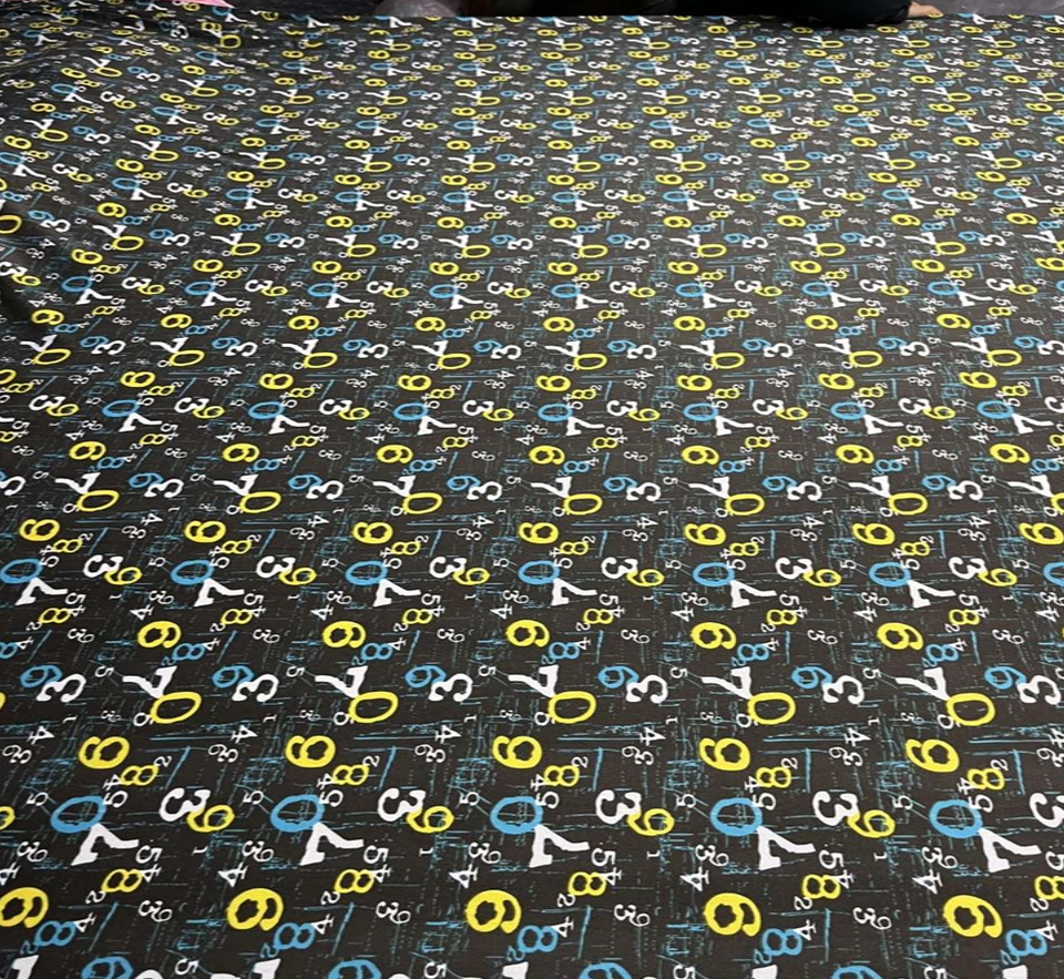 Polyester Spandex Custom Printed Poly Two-way Spandex Fabric Single ...