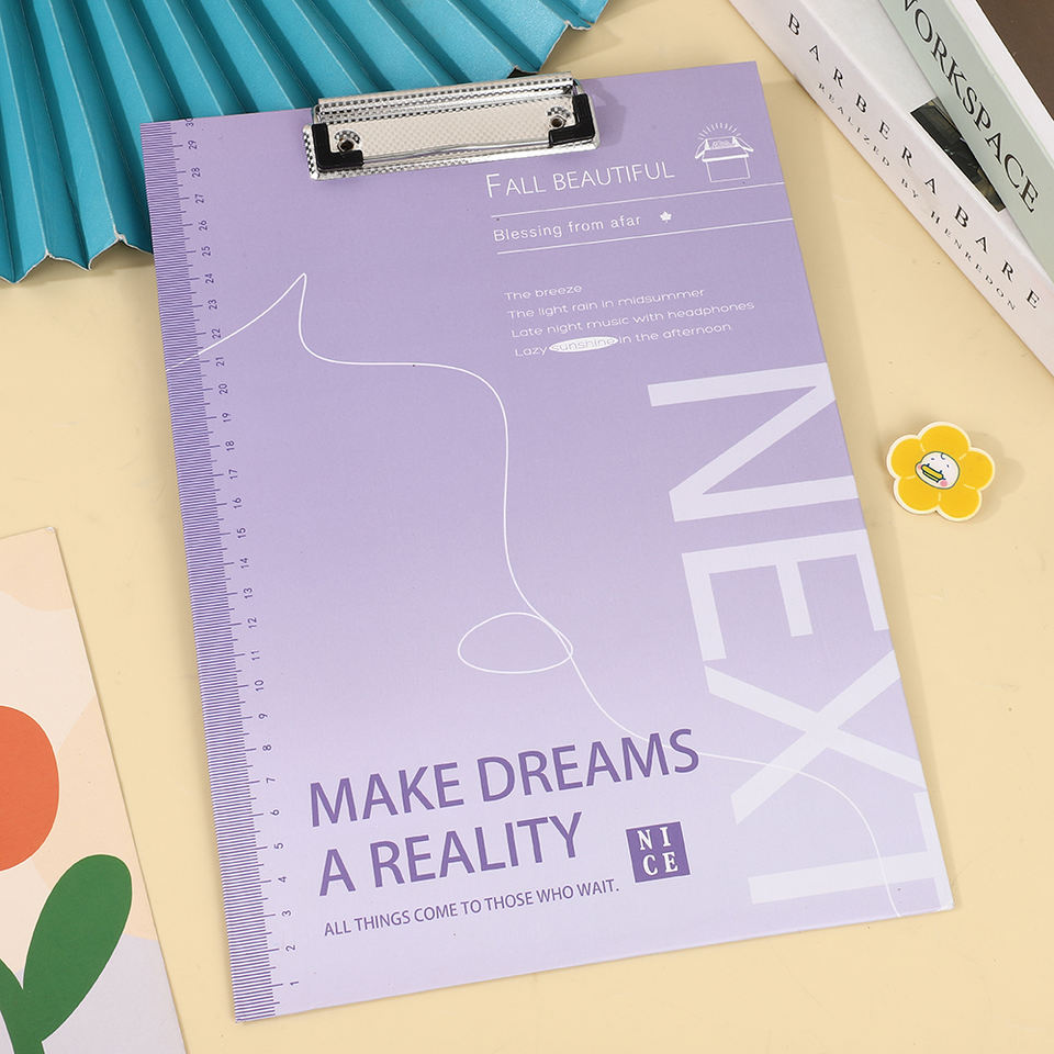 Cute Anime Clipboard, A4 Size, Cartoon Design Writing Board with Metal ...