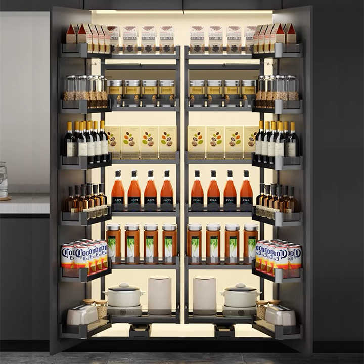 Tall Larder Pullout Pantry Unit Pull Out Cabinet Organizer Pantry ...