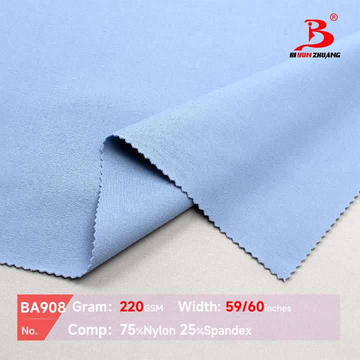 Grade 4 Colorfastness 75 Nylon 25 Spandex Double Sided Brushed ...