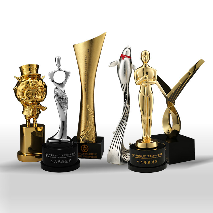 The Oscar Trophy - Gold-Plated Metal Sports Award
