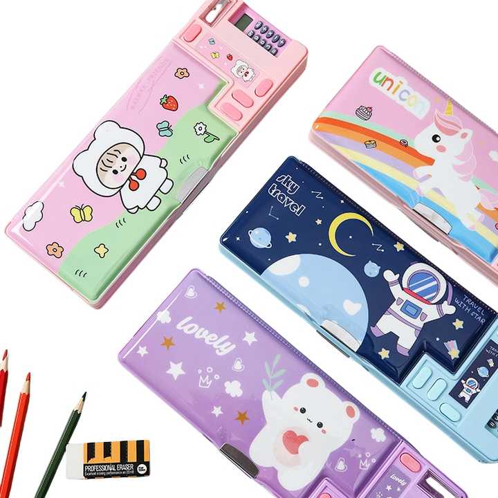 BEYOND Multifunctional Pencil Box with Calculator for School