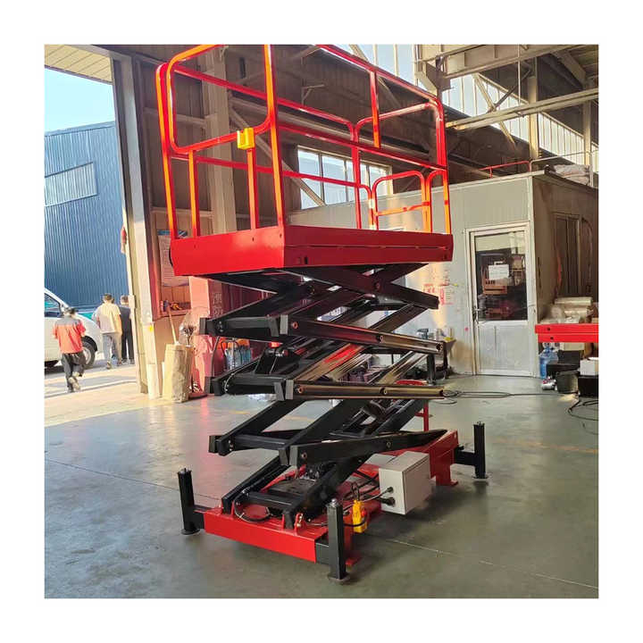 Industrial Scissor Lift Mobile Elevating Lifter Automotive Cargo Lift ...