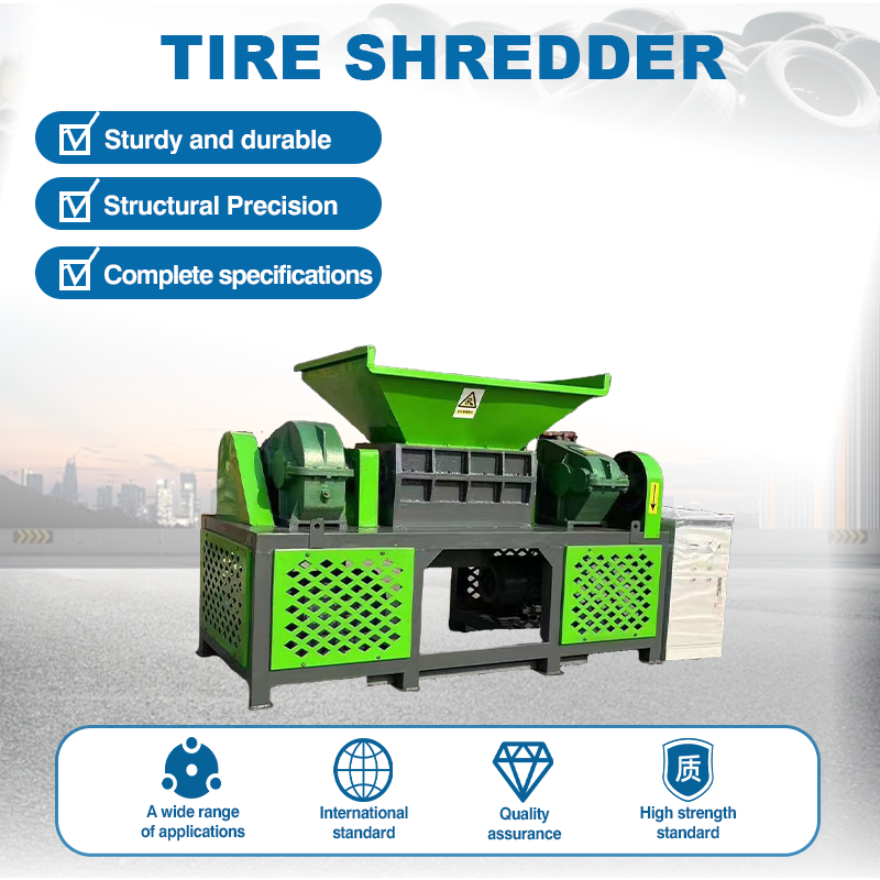 Multifunctional Tire Shredder Car Tires Shredder Tire Rubber Shredder ...