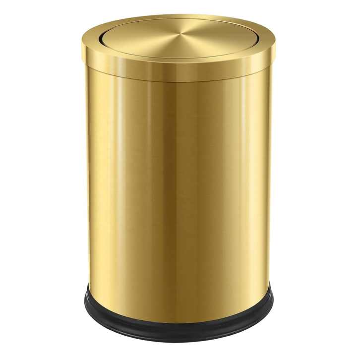 9L Small Trash Can with Flipping Lid - Stainless Steel