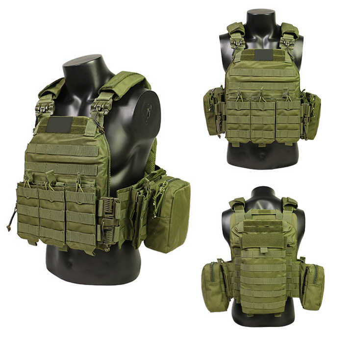 Shop Durable Safety Armor Vest with Triple Pocket Outdoor Camping