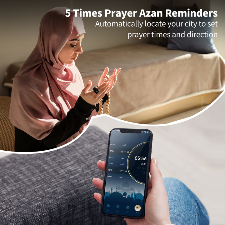 Muslim Prayer Ring Iqibla Zikr Ring Tasbih Counter Metal Finger Rings ...